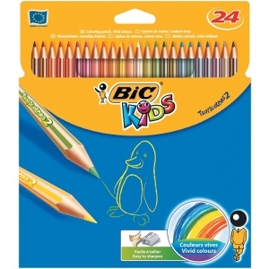 BIC Creioane colorate 24 culori Tropicolors 2 - Compara preturi, oferte ...
