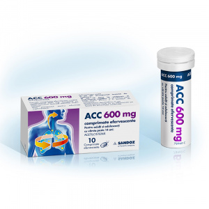 Sandoz ACC 600 mg, 10 comprimate efervescente - Compara preturi, oferte ...