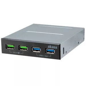 Akasa Front Panel 2x USB 3.1 Gen1 + 2x Quick Charge 3.0 - Compara ...
