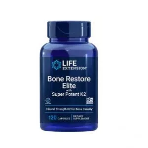 Life Extension Bone Restore Elite with Super Potent K2 120 capsule ...