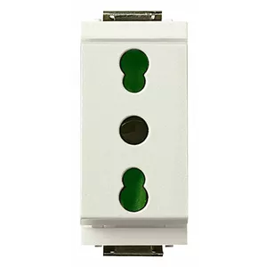 Vimar Priza modulara 2P+T 250V 16A 1 modul redus Idea 17033.B - Compara ...
