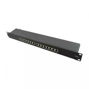 LogiLink Cat.6A Patch Panel 16 ports shielded, 19 inch rack mount ...
